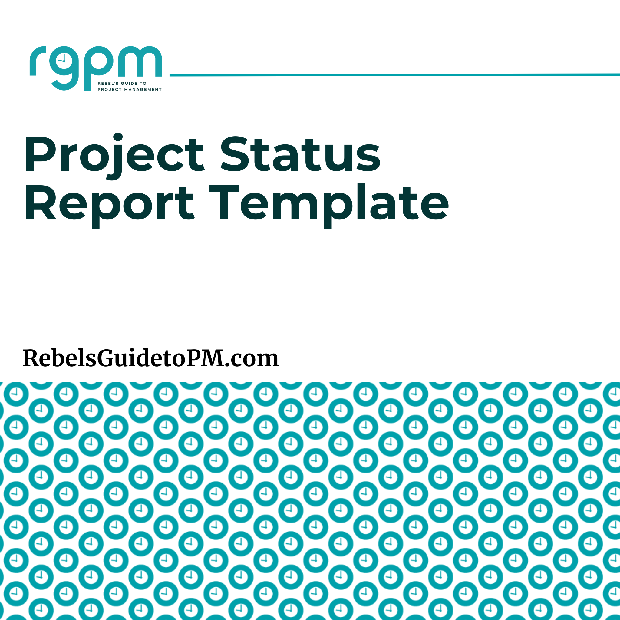 Project Status Report Template – Rebels Guide To Project Management