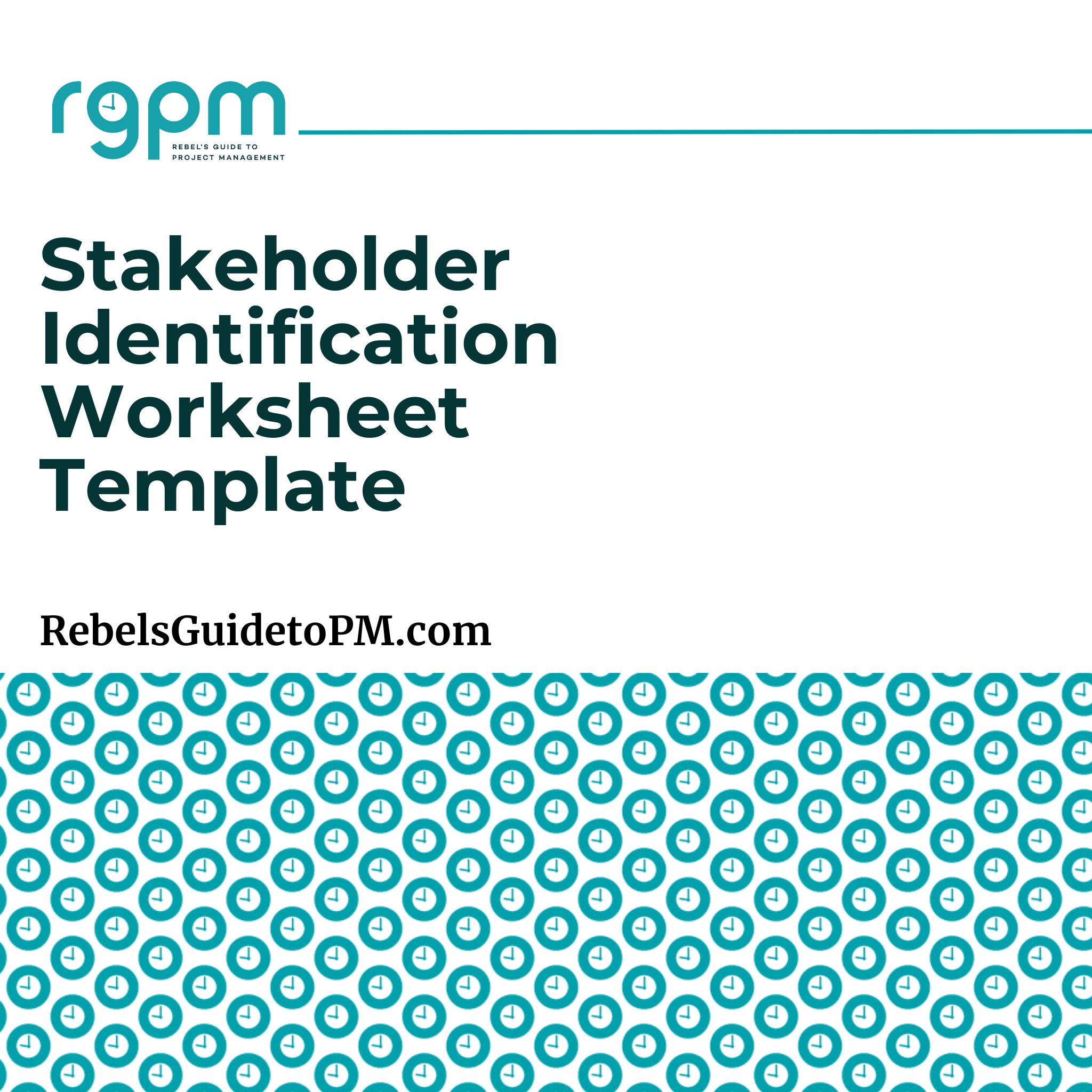 Stakeholder Identification Worksheet – Rebels Guide To Project Management