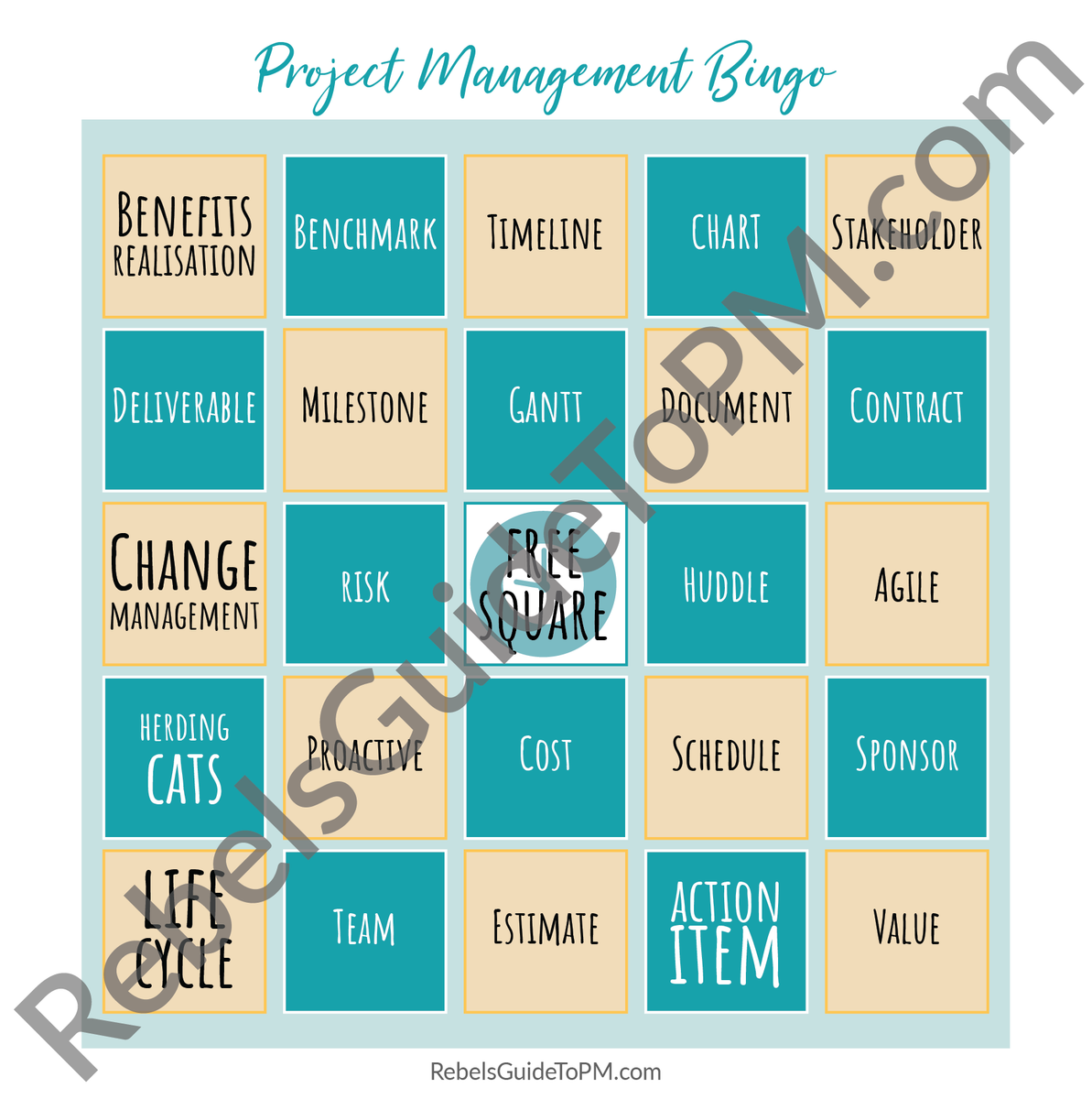 Project Management Bingo – Rebels Guide To Project Management